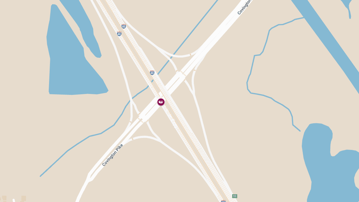 Memphis, TN – Accident With Injuries Reported at I-40 W & Covington Pike