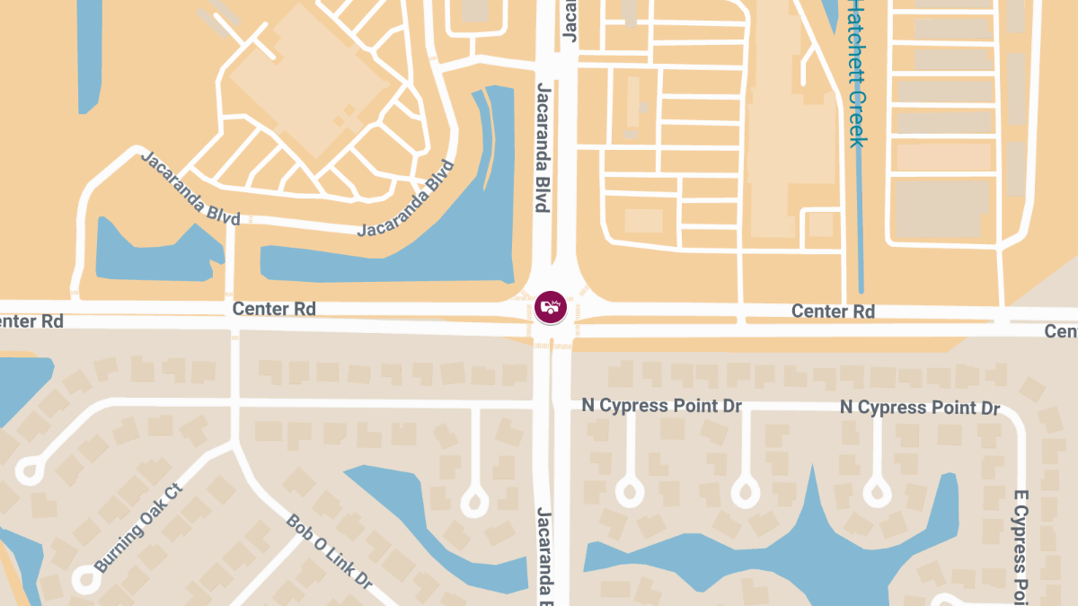 Venice, FL – Accident with Injuries at Jacaranda Blvd & Center Rd