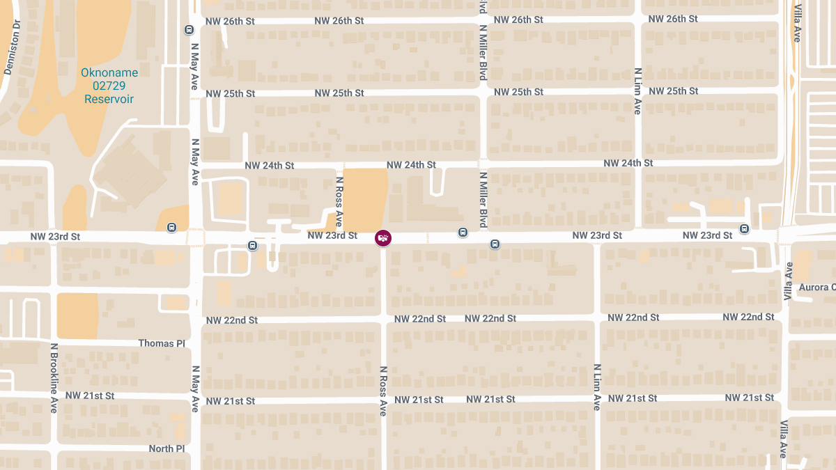 Oklahoma City, OK – Accident with Injuries at NW 23rd St & N Ross Ave