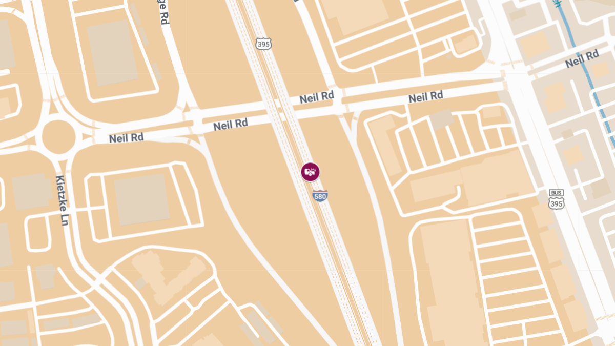 Reno, NV – Accident with Injuries on IR580 S Near Neil Rd