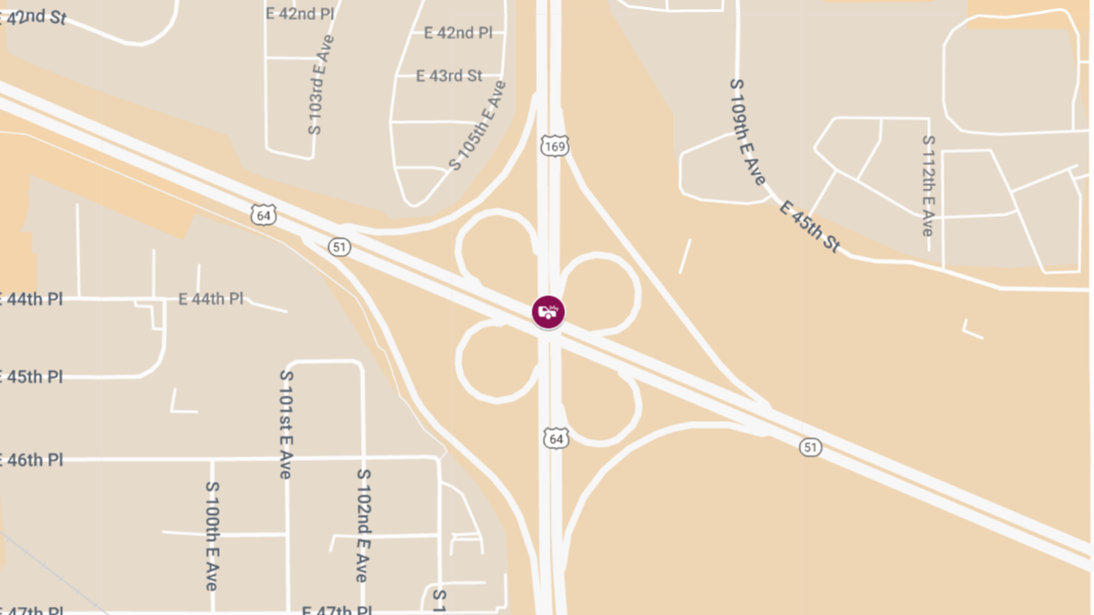 Tulsa, OK – Accident with Injuries on WB HWY 64-51 Expy Near 7900 Block