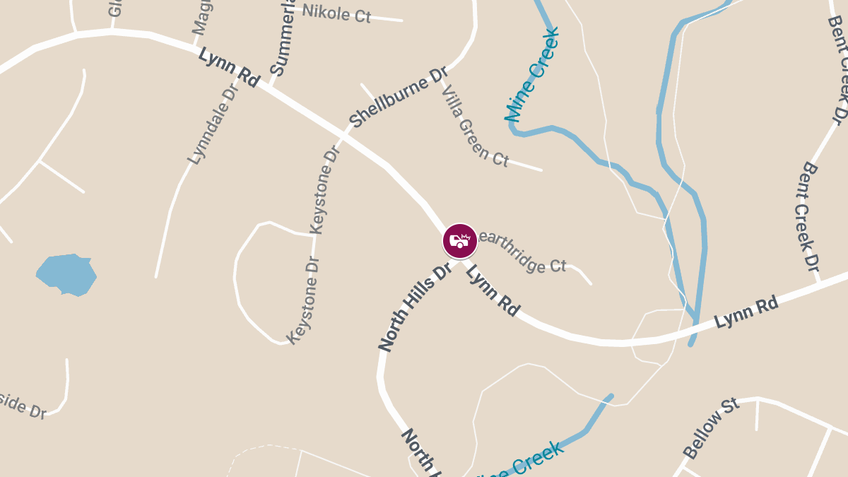 Raleigh, NC – Collision with Injuries at Lynn Rd & North Hills Dr