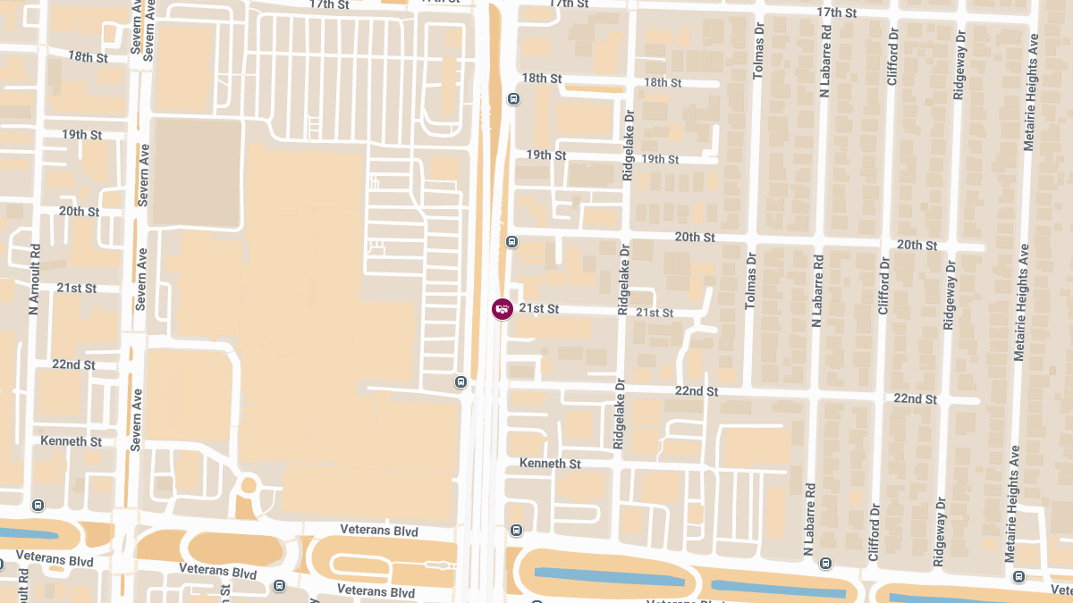 Metairie, LA – Crash Near 21st St & N Causeway Blvd Sends One to Hospital