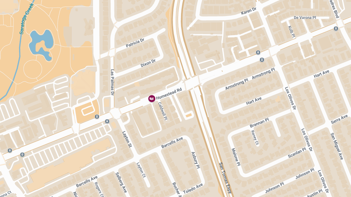 Santa Clara, CA – Crash on Homestead Rd near Las Palmas Dr Results in ...