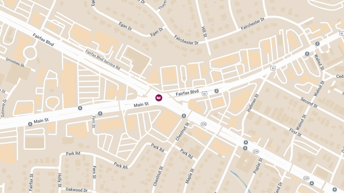 Fairfax, VA – Crash with Injuries Reported at Fairfax Blvd & Main St