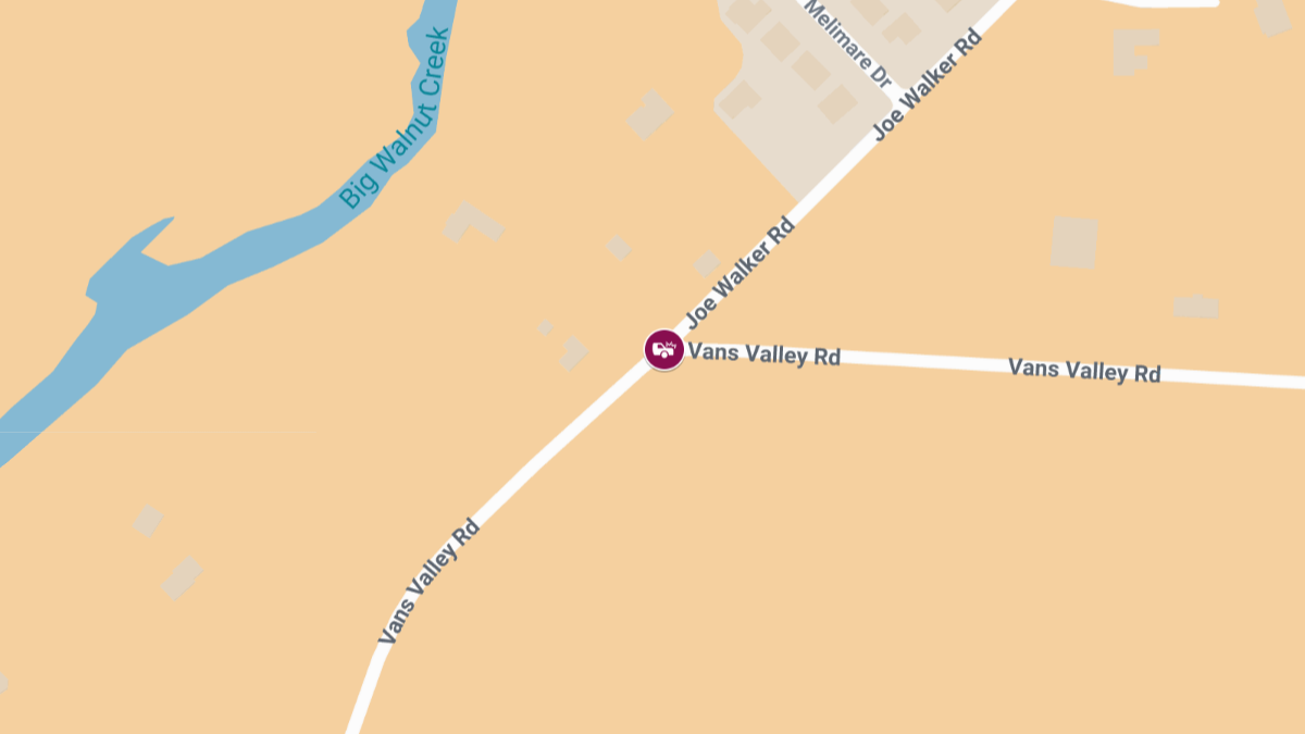 Delaware Co, OH – Crash with Injuries at Vans Valley Rd and Joe Walker Rd