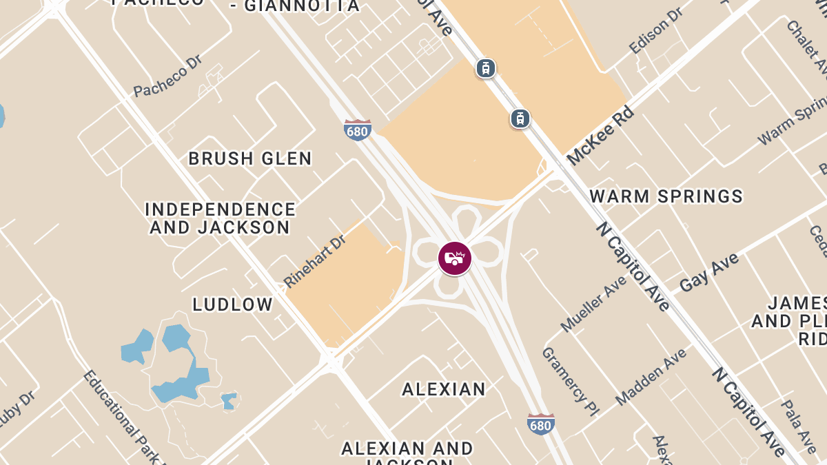 San Jose, CA – Crash with Injuries on I-680 N Off-Ramp at McKee Rd
