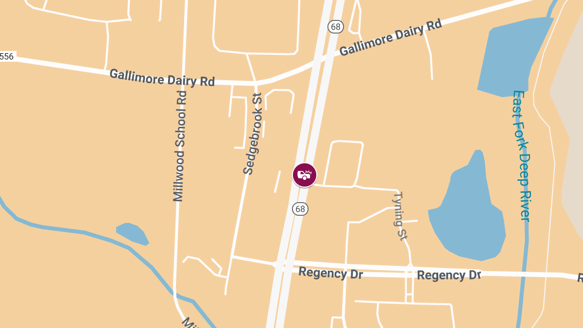 Greensboro, NC – Fatal Hit-and-Run Crash on NC 68 Near Gallimore Dairy Rd