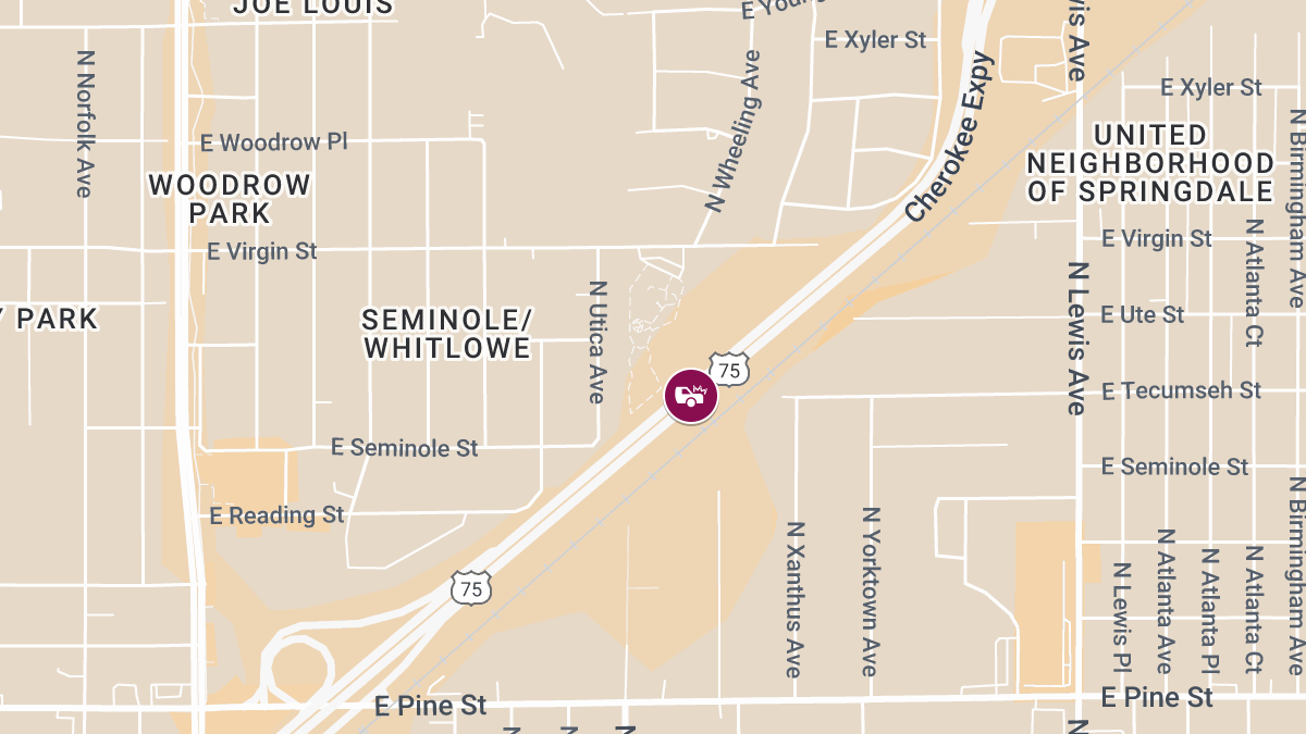 Tulsa, OK – Injury Accident on NB Highway 75 Expy Near 3300 Block