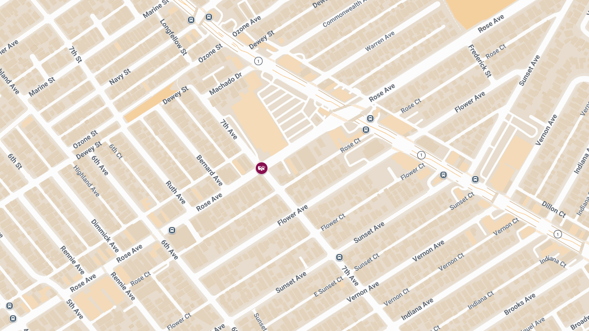 Venice, CA – Injury Collision at Rose Ave & 7th Ave