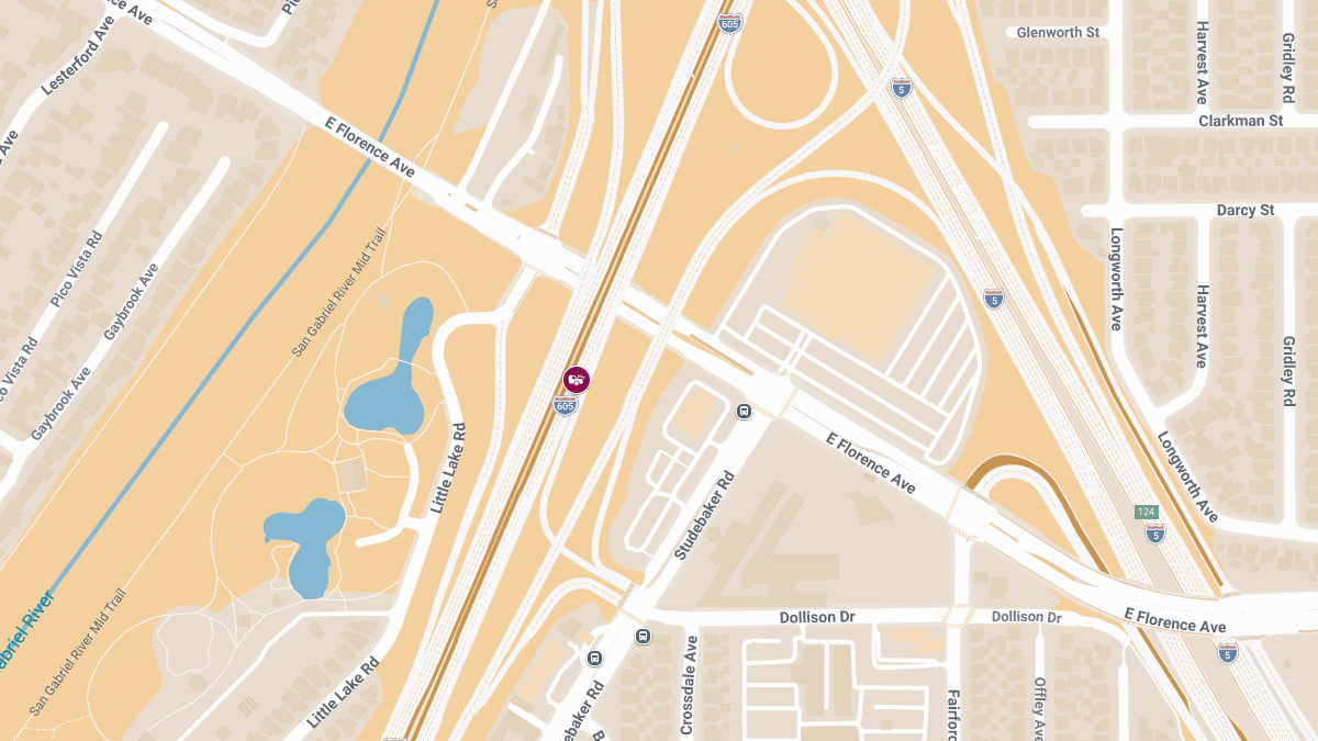 Santa Fe Springs, CA – One Injured in Two-Car Crash on I-605 Near ...