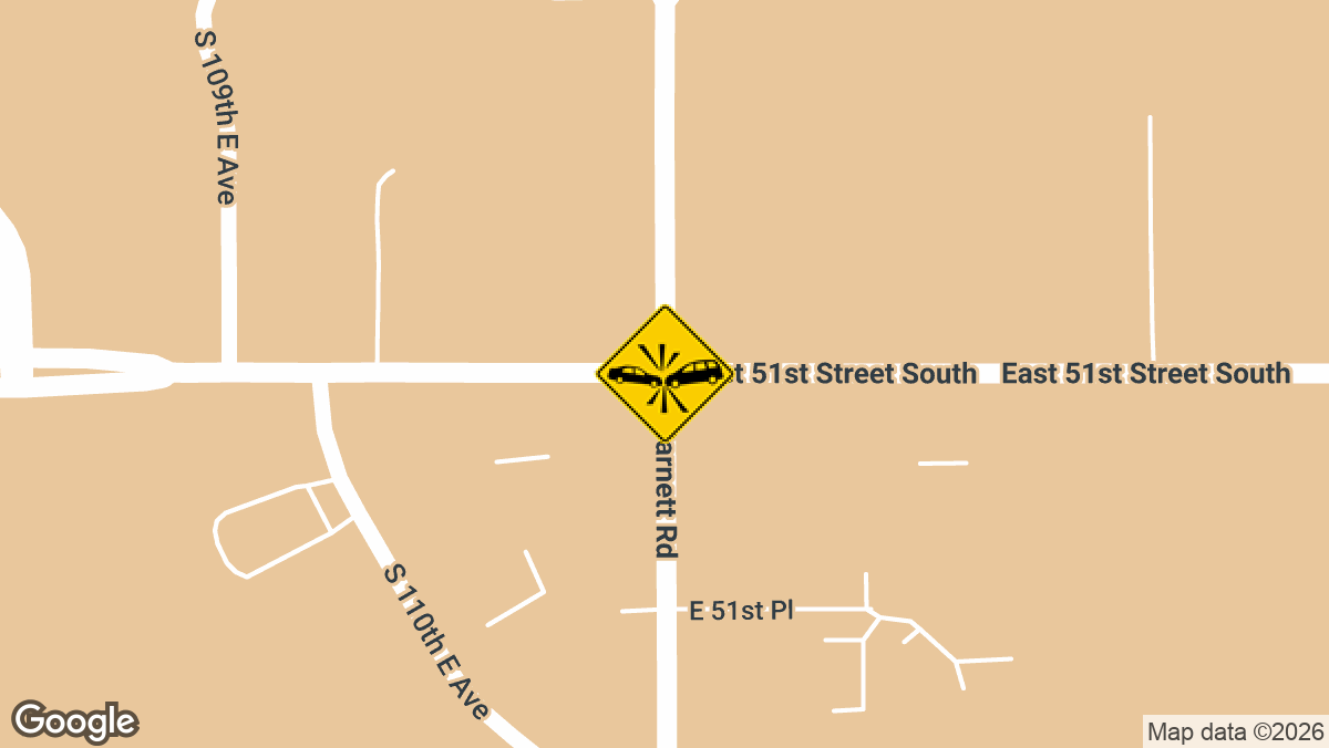 Two Injured in Head-On Crash at 51st St and Garnett Rd in Tulsa, OK ...